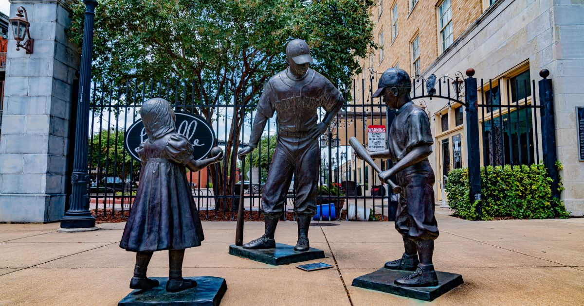 Bombers Baseball Statue | Destination Bryan
